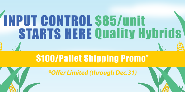 hybrid85 - $85/Unit, Direct-Shipped, Non-GMO Seed Corn
